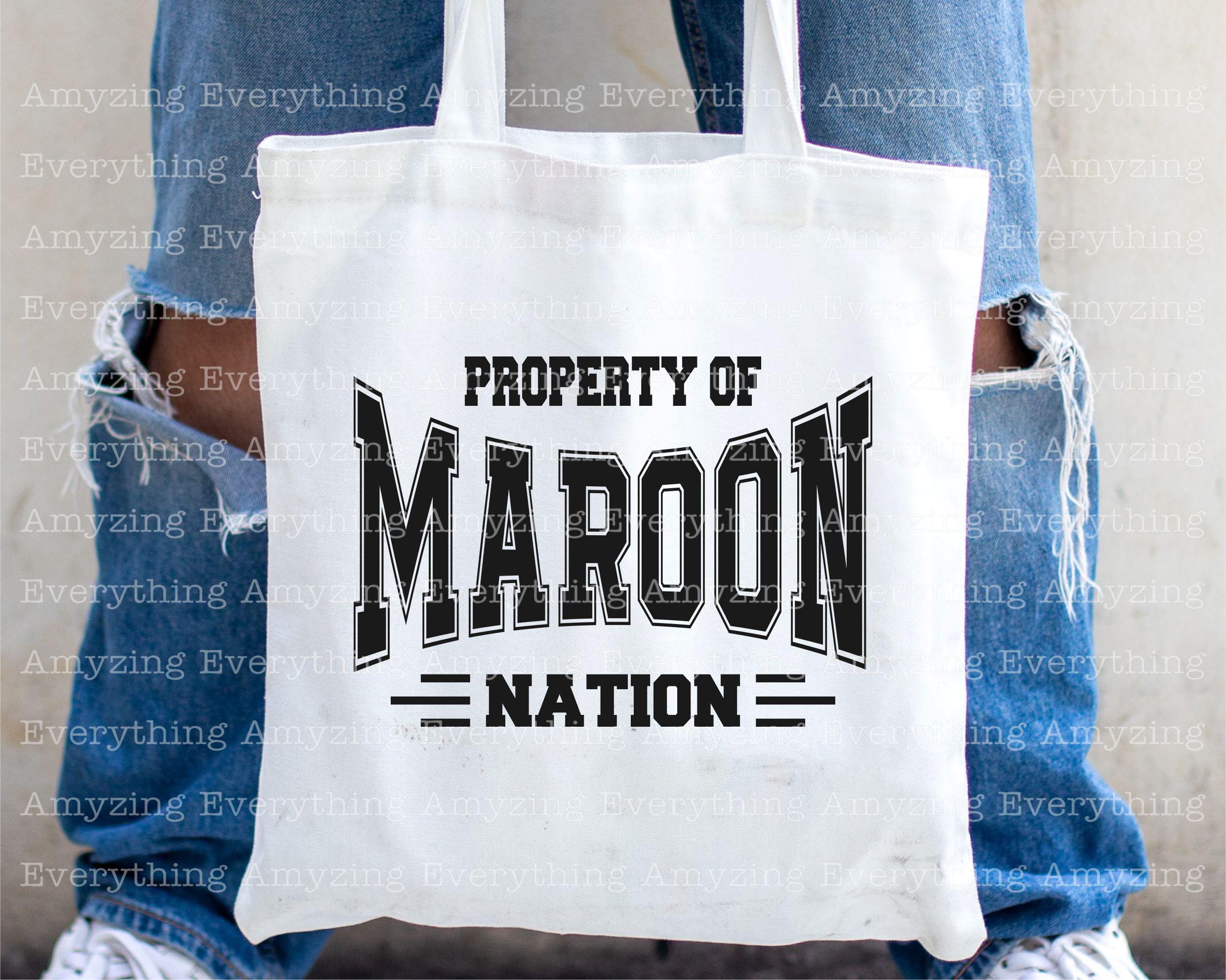 Maroon Nation Svg, Maroons Mascot Svg, Maroons School Spirit Svg ...