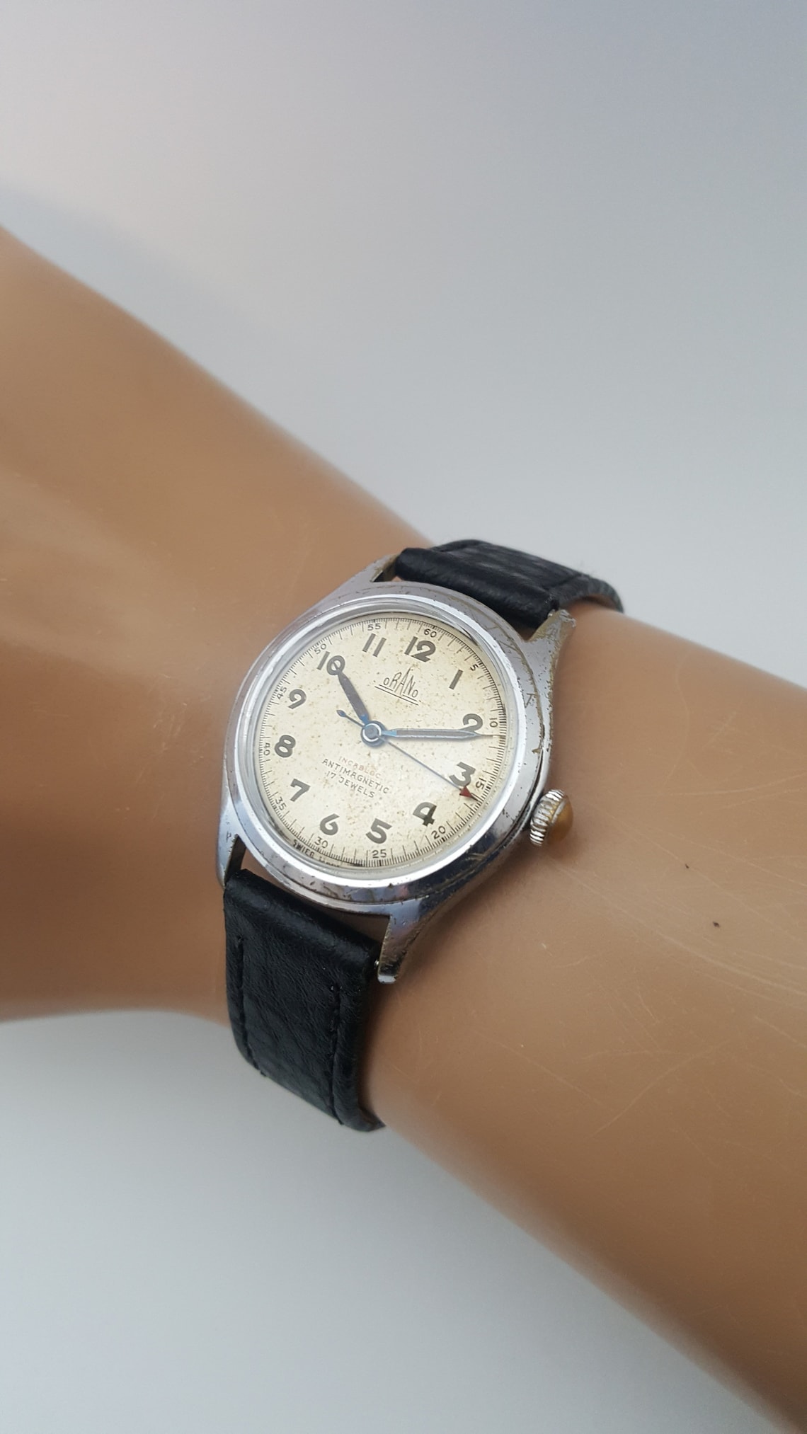 Vintage ORANO SWISS Made Gents Midi Sized Watch 17 Jewels - Etsy