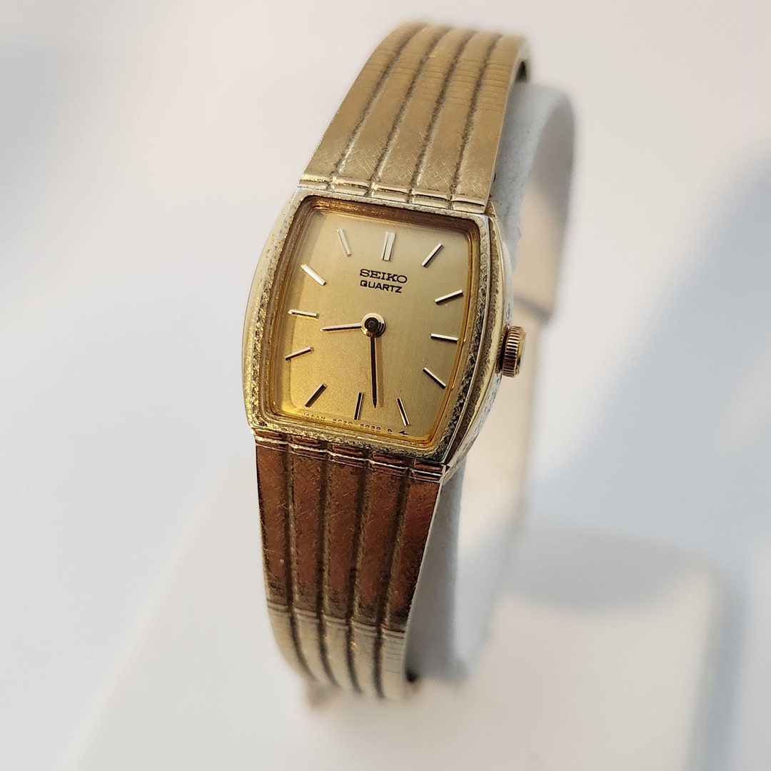 Vintage SEIKO QUARTZ Ladies Cocktail Watch, Model 5950, Very Good ...
