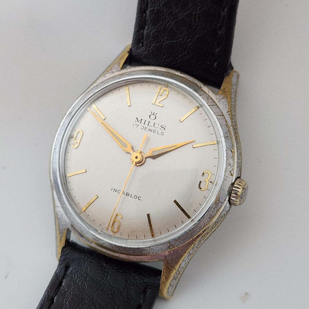 Vintage MILUS Gents Watch, SWISS Made, Sought After Brand, 17 Jewel ...