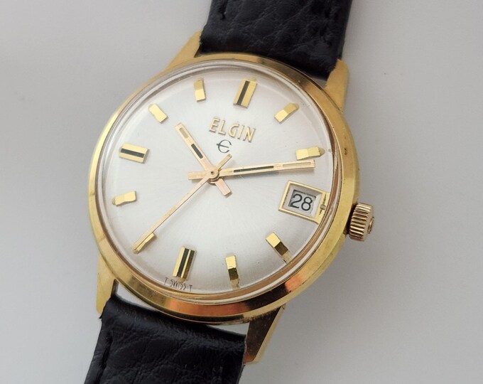 Vintage ELGIN SWISS Made Gents Watch, Pristine Condition, 17 Jewels ...