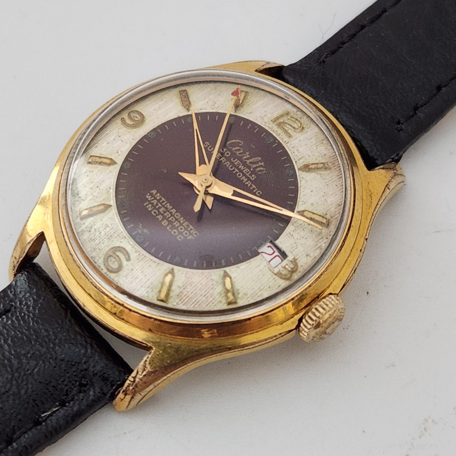 Vintage CARLTO AUTOMATIC SWISS Made High Quality 30 Jewel Movement ...