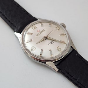 Vintage HELBROS INVINCIBLE SWISS Made Gents Watch, 17 Jewels, Stainless ...