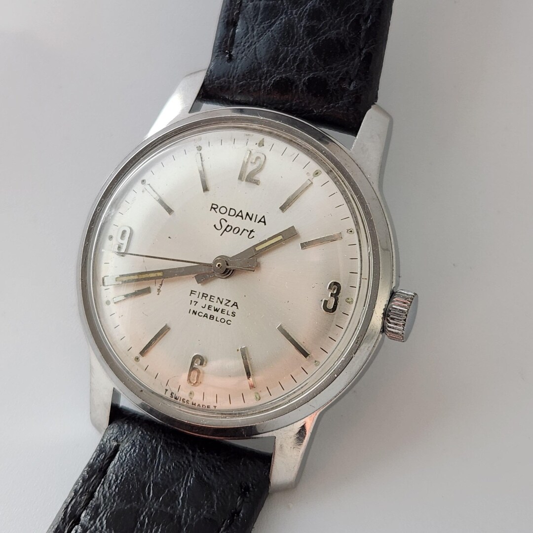 Vintage RODANIA SPORT FIRENZE Gents Swiss Made Watch, Solid Stainless ...