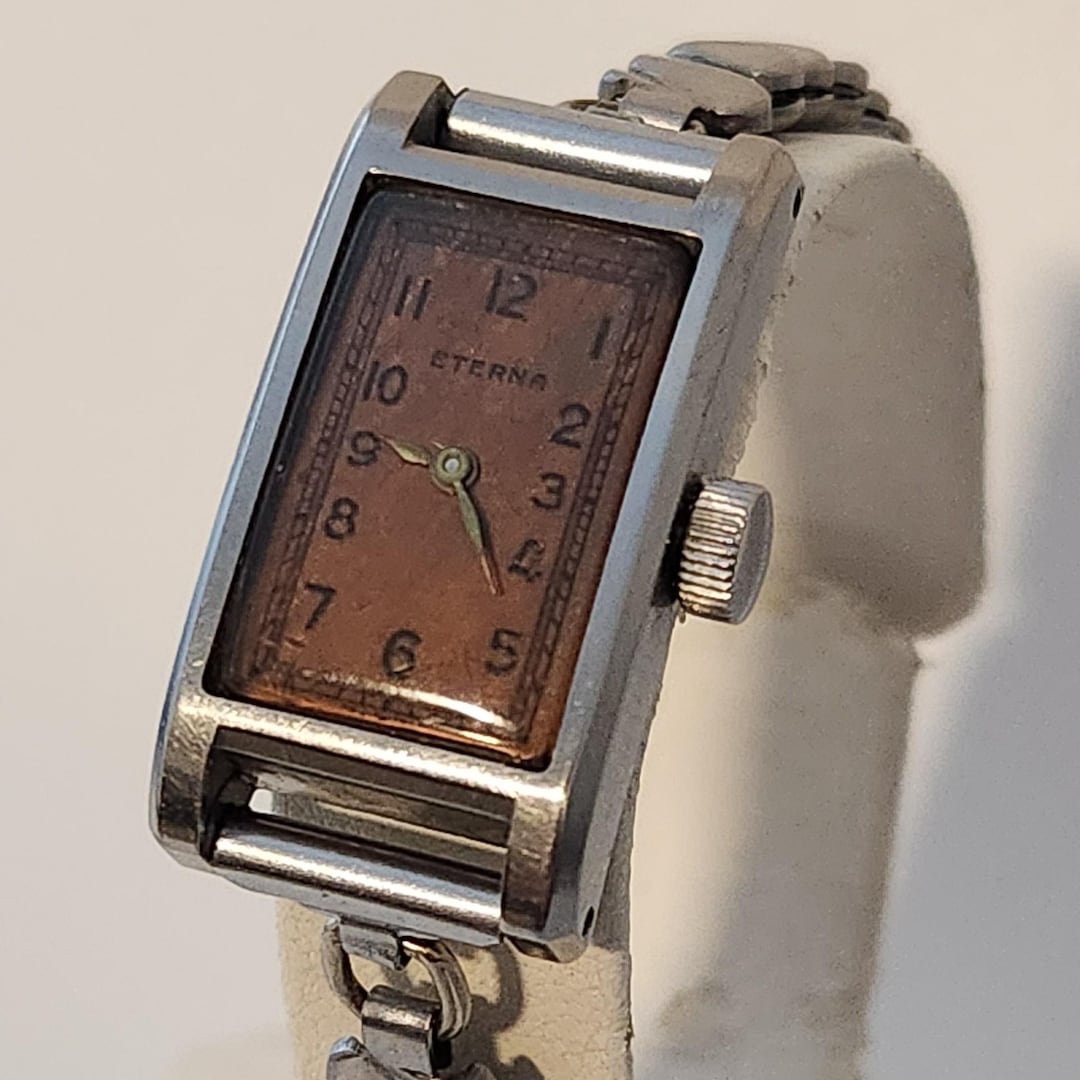 Vintage ETERNA Ladies Tank Watch, SWISS Made Luxury Brand, Stunning ...