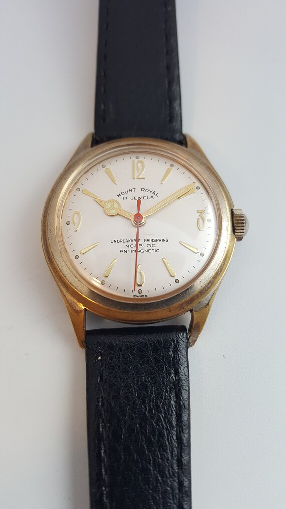 Vintage MOUNT ROYAL Swiss Made 17 Jewel Midi Sized Watch | Etsy