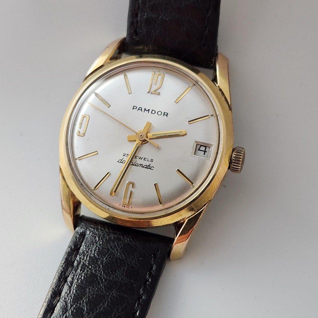 Vintage PAMDOR AUTOMATIC, 25 Jewel SWISS Made, A Unique Brand, Superb Condition, Circa Early ...