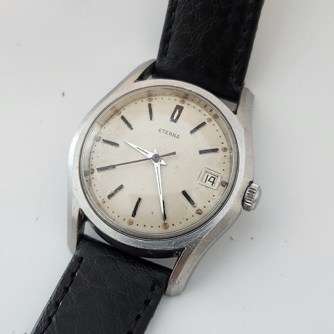Vintage ETERNA Swiss Luxury Brand, Solid Stainless Steel, Date, 17 ...
