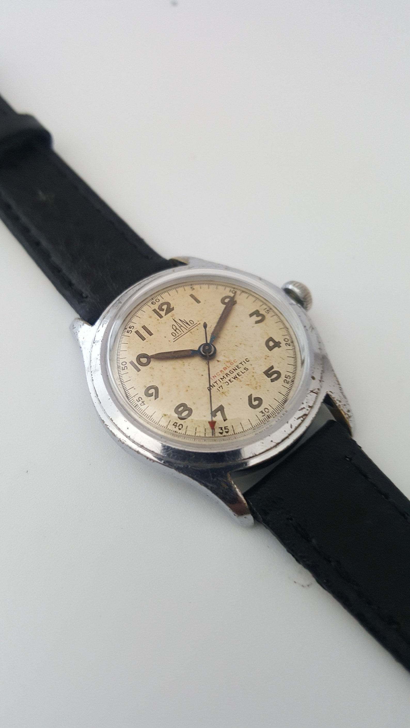 Vintage ORANO SWISS Made Gents Midi Sized Watch, 17 Jewels, Stunning ...