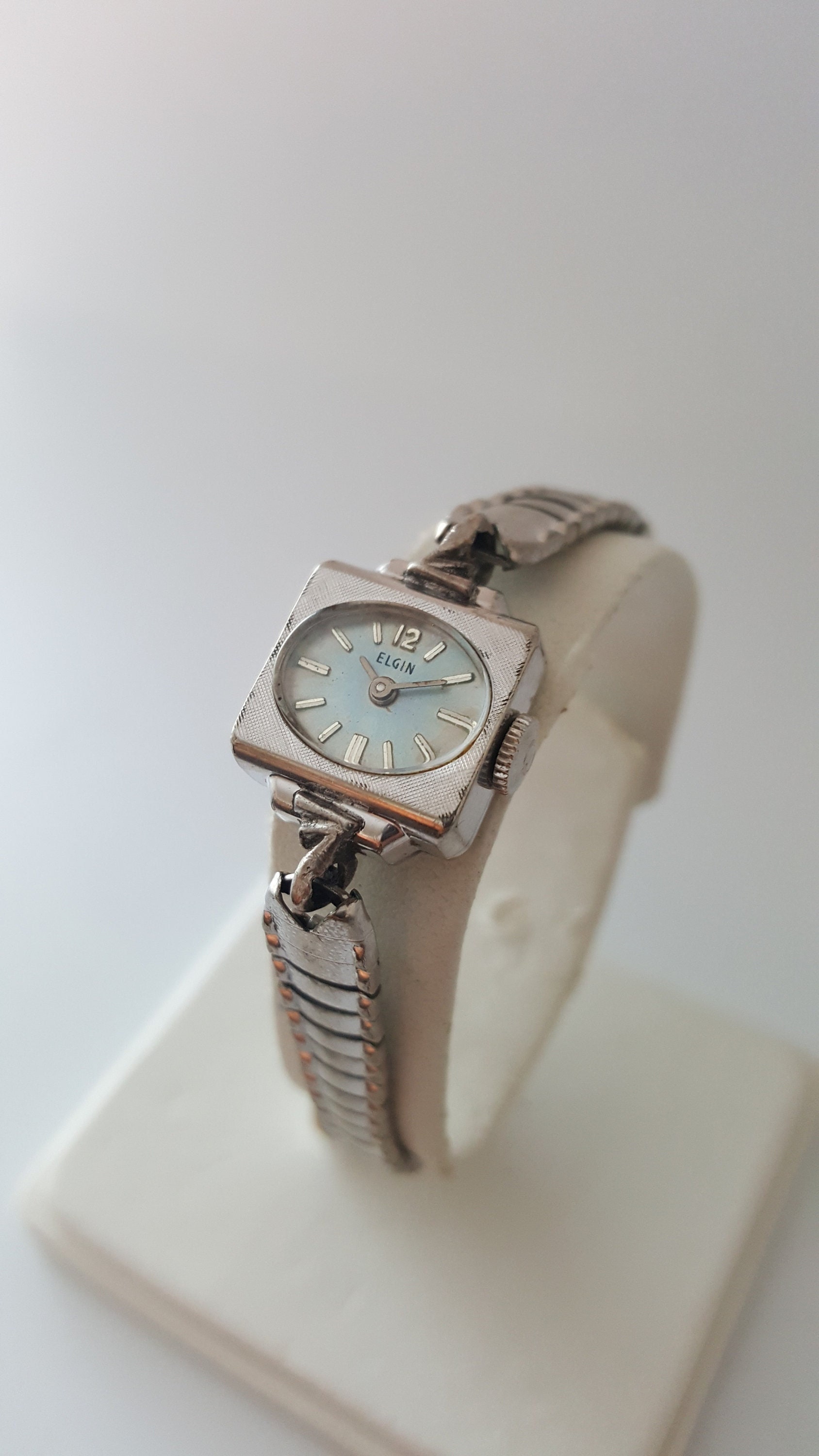 Sale****vintage ELGIN Square Cocktail Watch, 10K Rolled Gold Plate ...