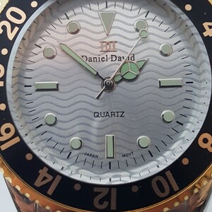 DANIEL DAVID QUARTZ Gents Watch, Uni Directional Bezel, Stainless Steel ...