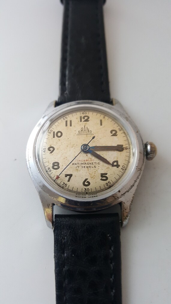 Vintage ORANO SWISS Made Gents Midi Sized Watch 17 Jewels | Etsy Canada