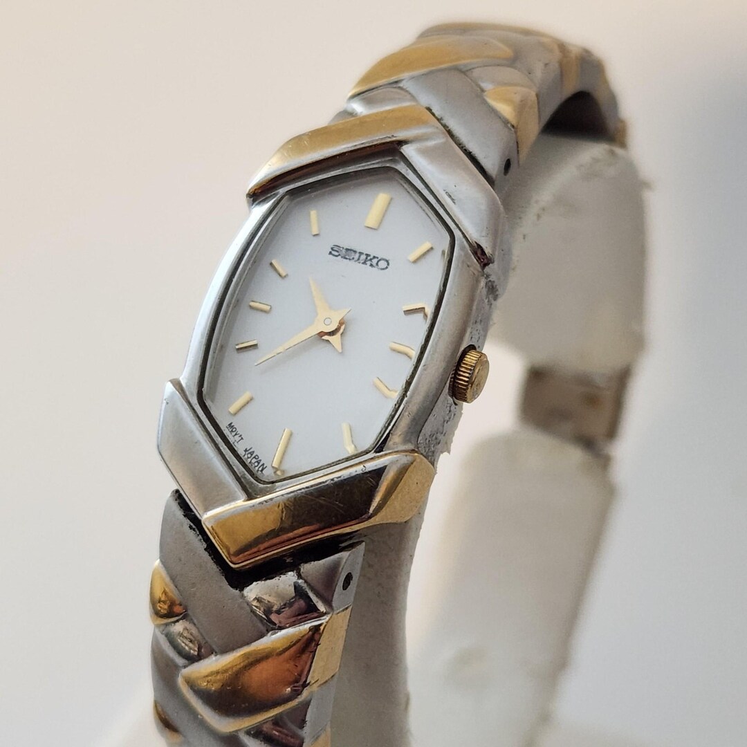 Vintage SEIKO QUARTZ Cocktail Watch, Model 6R90, Unusual Hexagonal ...