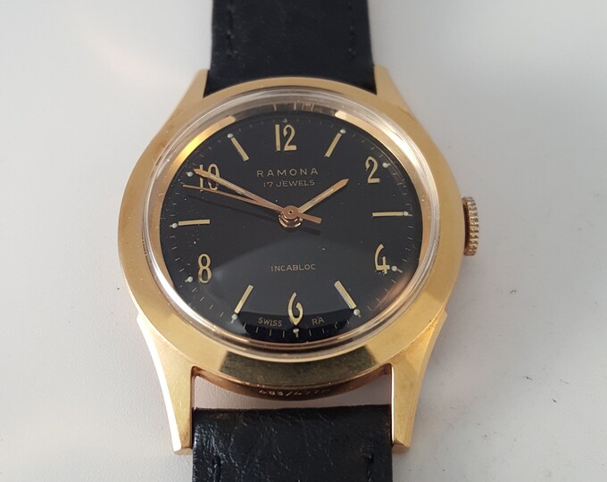 Vintage RAMONA SWISS Made Watch, 17 Jewels, Stunning Dial, Circa Early ...