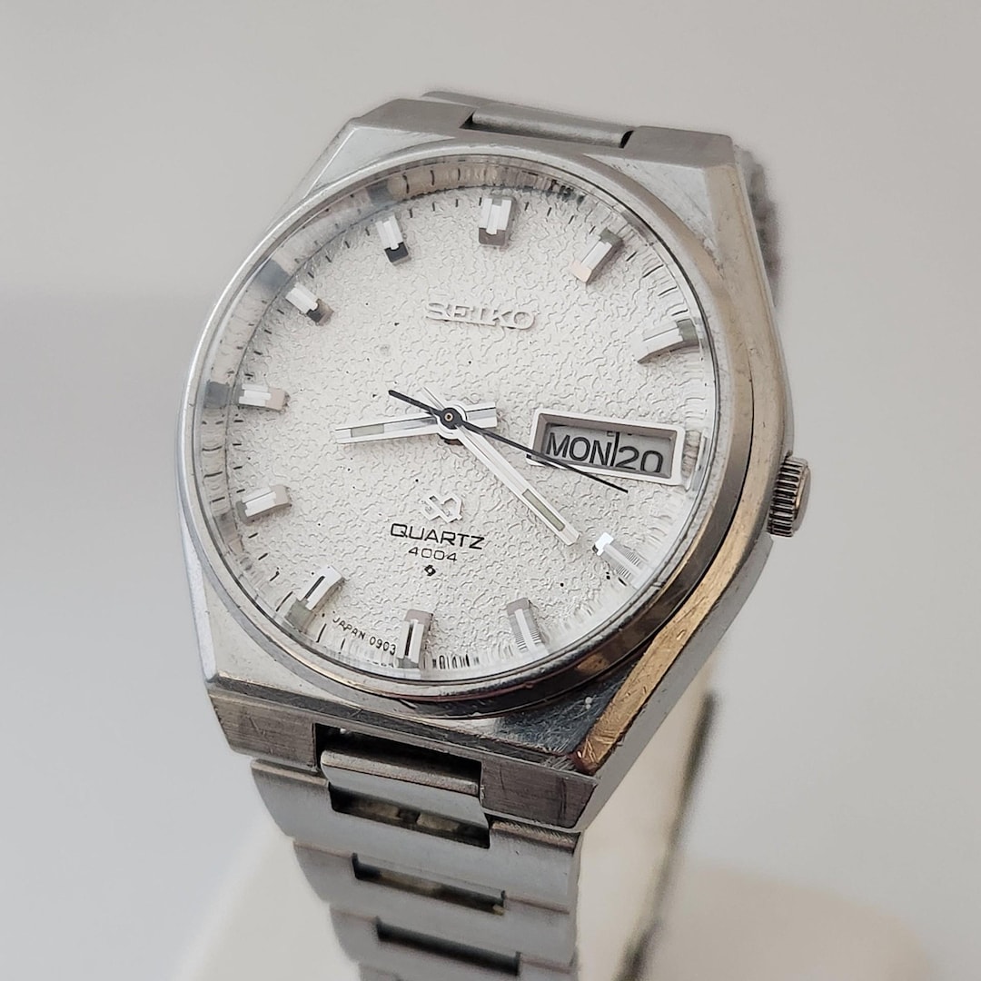 Vintage SEIKO QUARTZ 4004, Model 8139, All Stainless Steel, Original ...