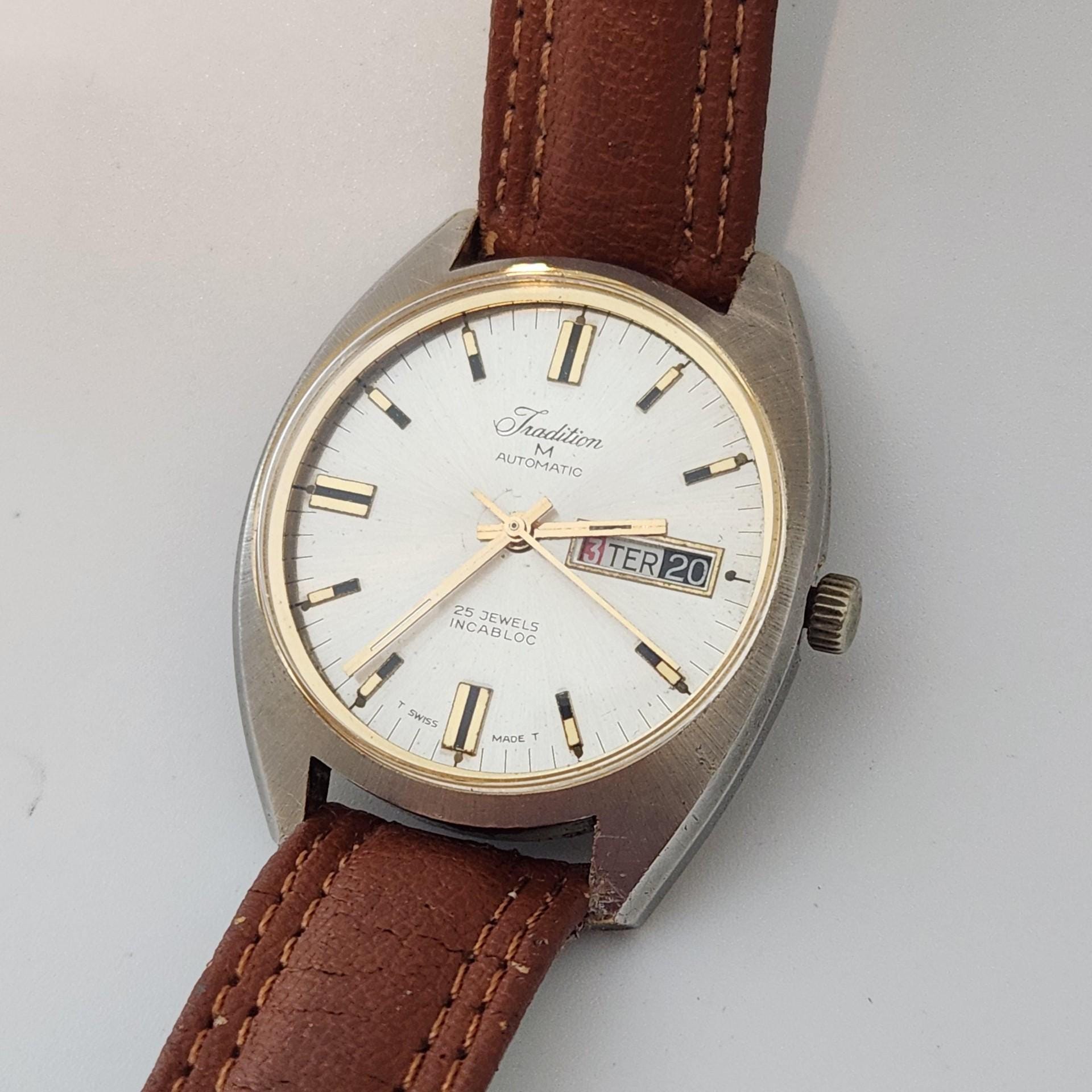 Vintage TRADITION AUTOMATIC Gents Watch, Day/date, SWISS 25 Jewel ...