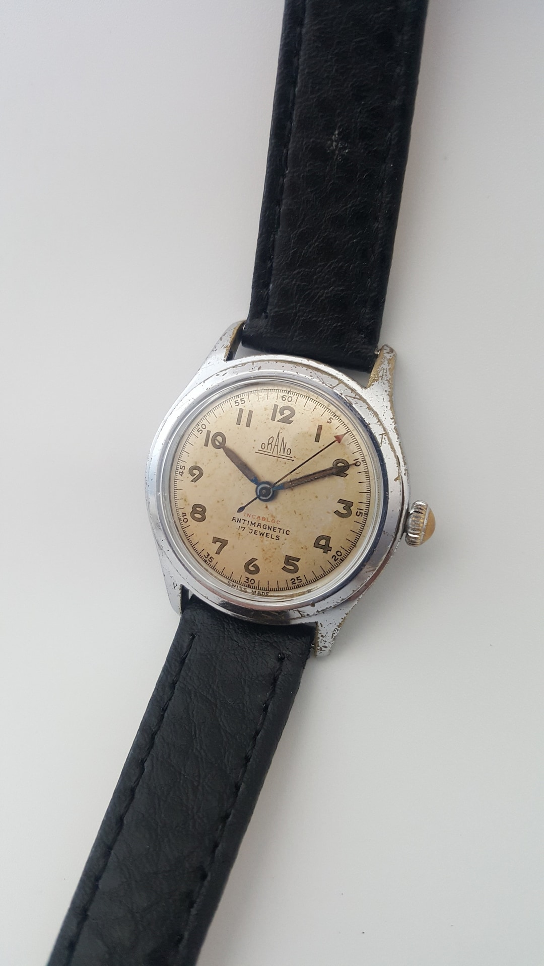 Vintage ORANO SWISS Made Gents Midi Sized Watch, 17 Jewels, Stunning ...