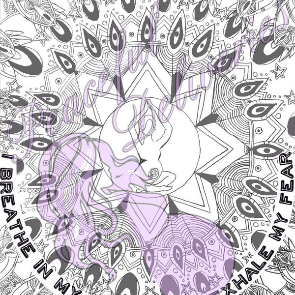 Birth Affirmation Coloring Pages - Etsy