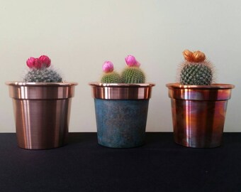 Handmade Solid Copper Hanging Plant Pot / Planter | Etsy