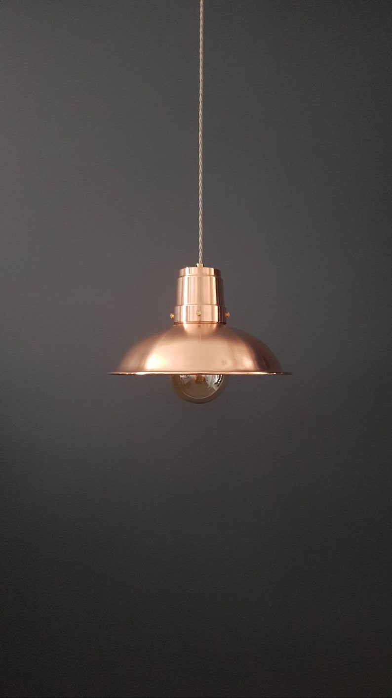 The Brunel, Handmade Solid Copper Pendant Light - Etsy UK