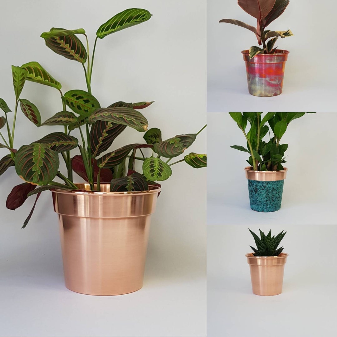 Handmade Solid Copper Plant Pot / Planter 4/5/6/7 Inch - Etsy