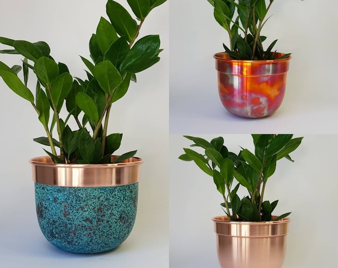 Handmade Solid Copper Plant Pot / Planter 4/5/6/7 Inch - Etsy