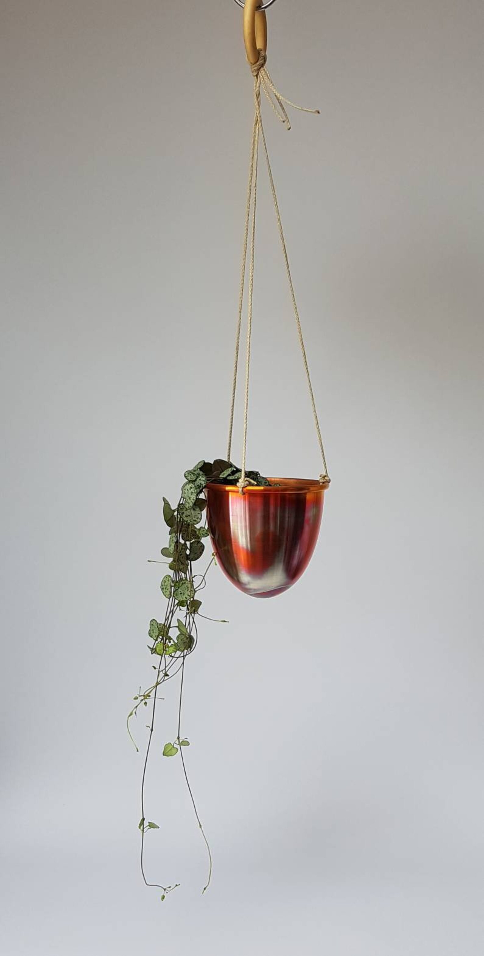 Handmade Solid Copper Hanging Plant Pot / Planter | Etsy