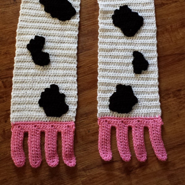 Cow Print Scarf - Etsy