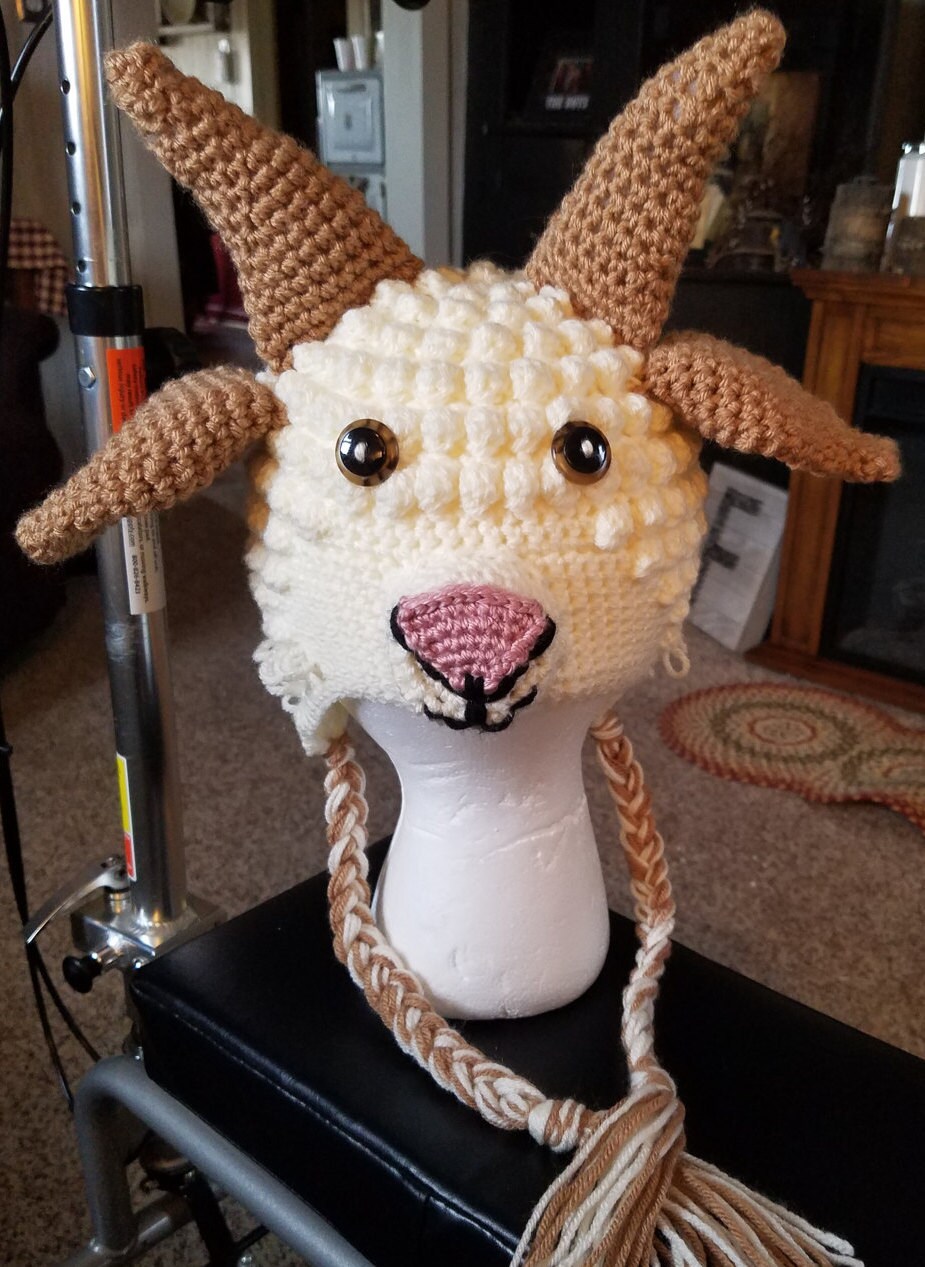 Crochet Goat Hat - Etsy