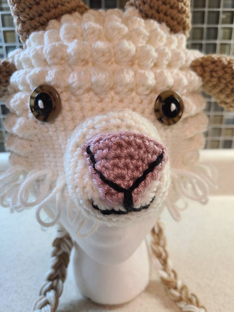Crochet Goat Hat - Etsy