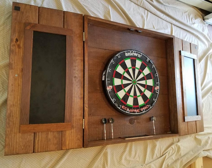 Beautiful Custom Hand Made Dart Board Cabinet, Dart Brd Knobs, Crafted ...