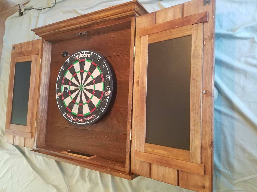 Custom Made Dart Board Cabinet - Etsy