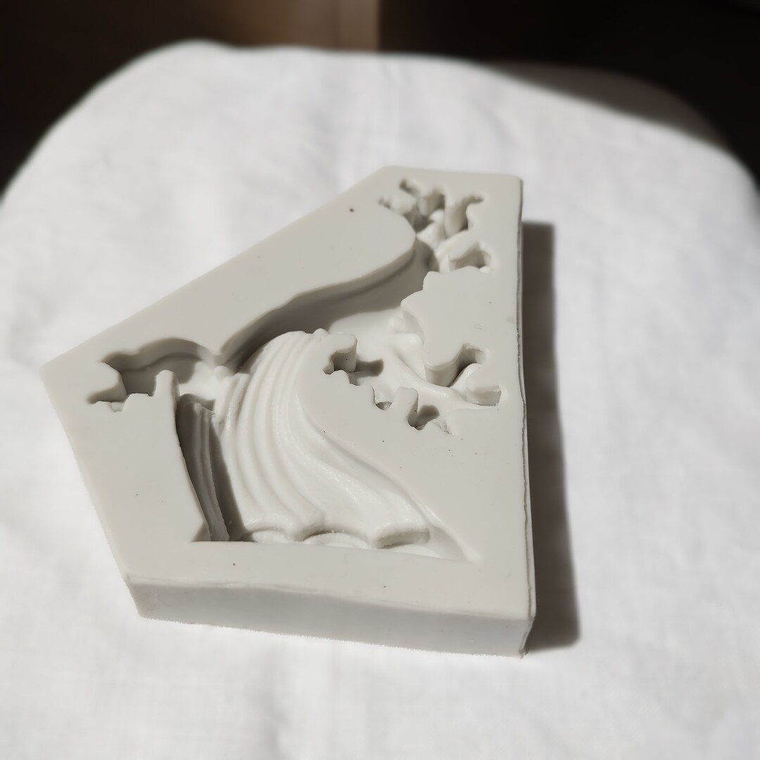 Wave 3D Silicone Mold * Epoxy Resin Mold * Silicone Mold Resin Crafts ...