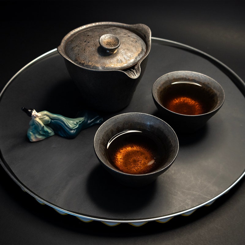 Black Tea Set - Etsy