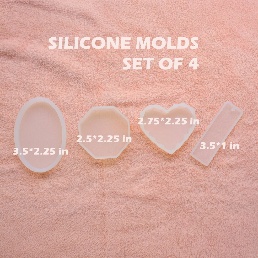 Geometric Silicone Mold Set of 4 * Epoxy Resin Mold * Silicone Mold ...