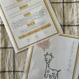 Days of the Week Bundle - Etsy