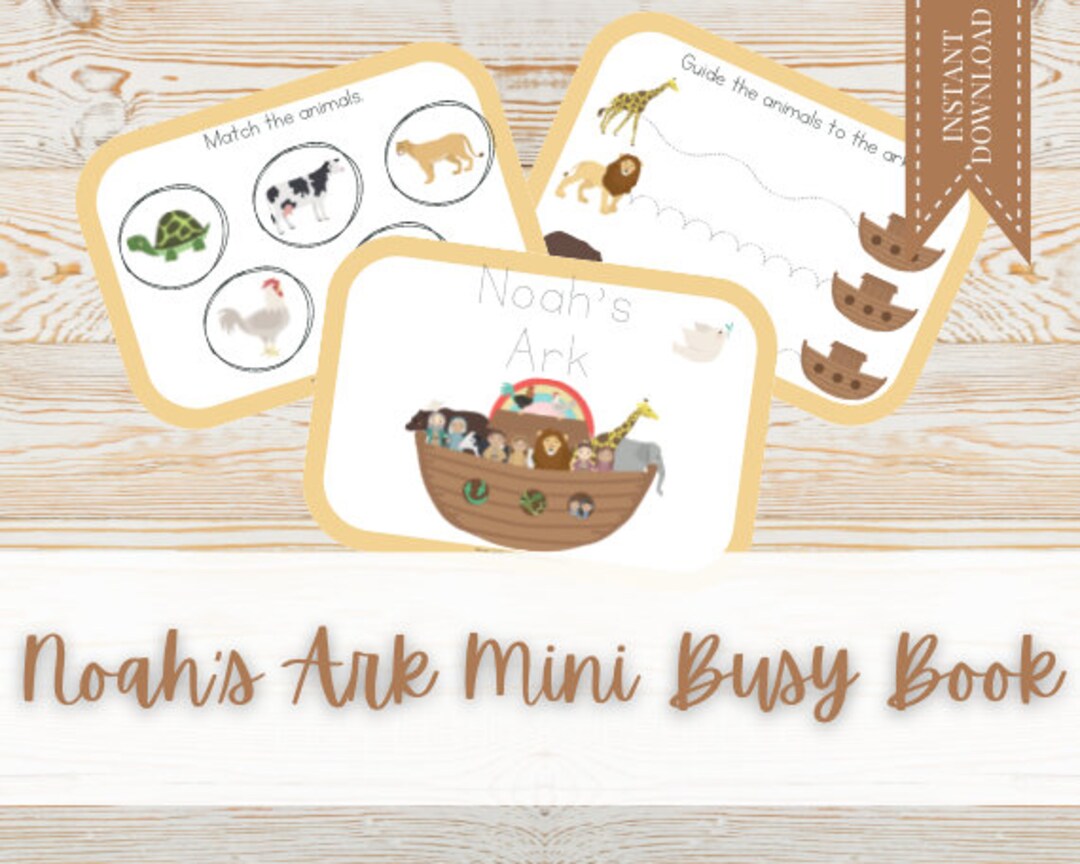 Noah's Ark Mini Busy Book - Etsy
