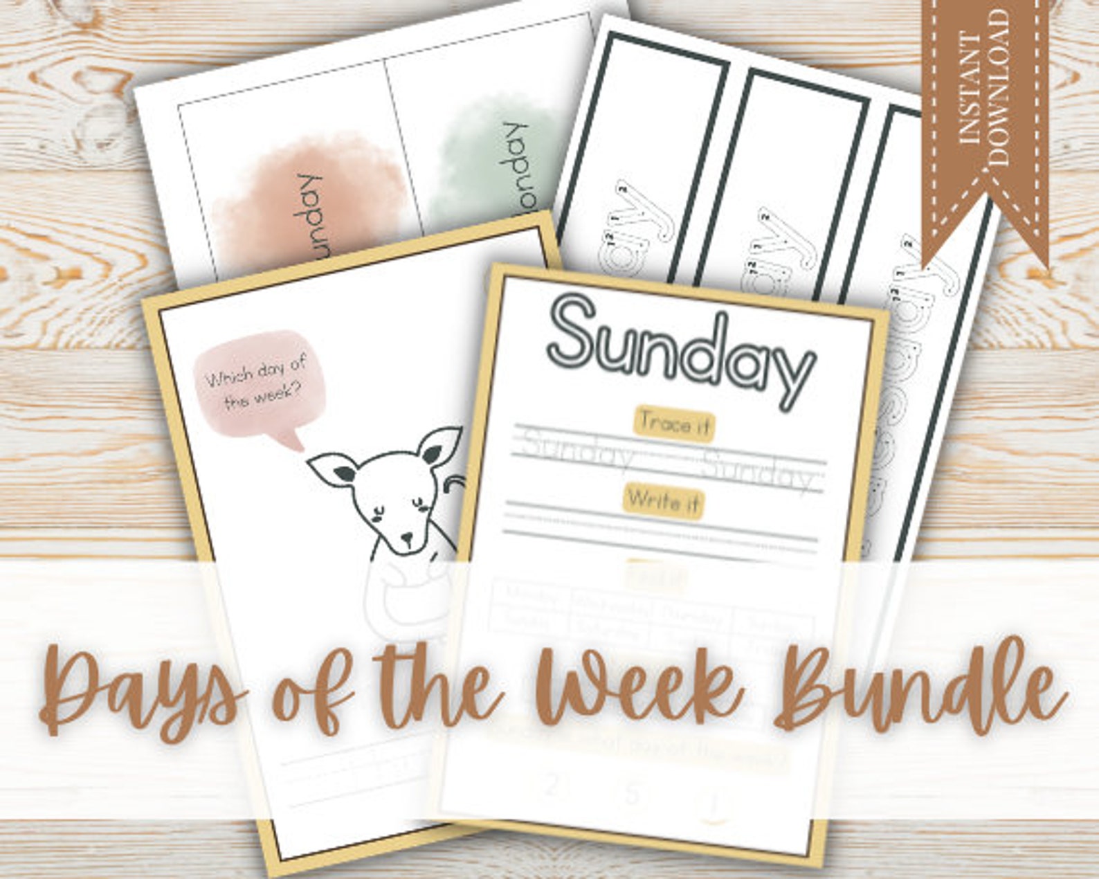 Days of the Week Bundle - Etsy