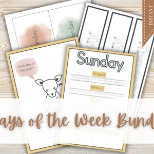 Days of the Week Bundle - Etsy