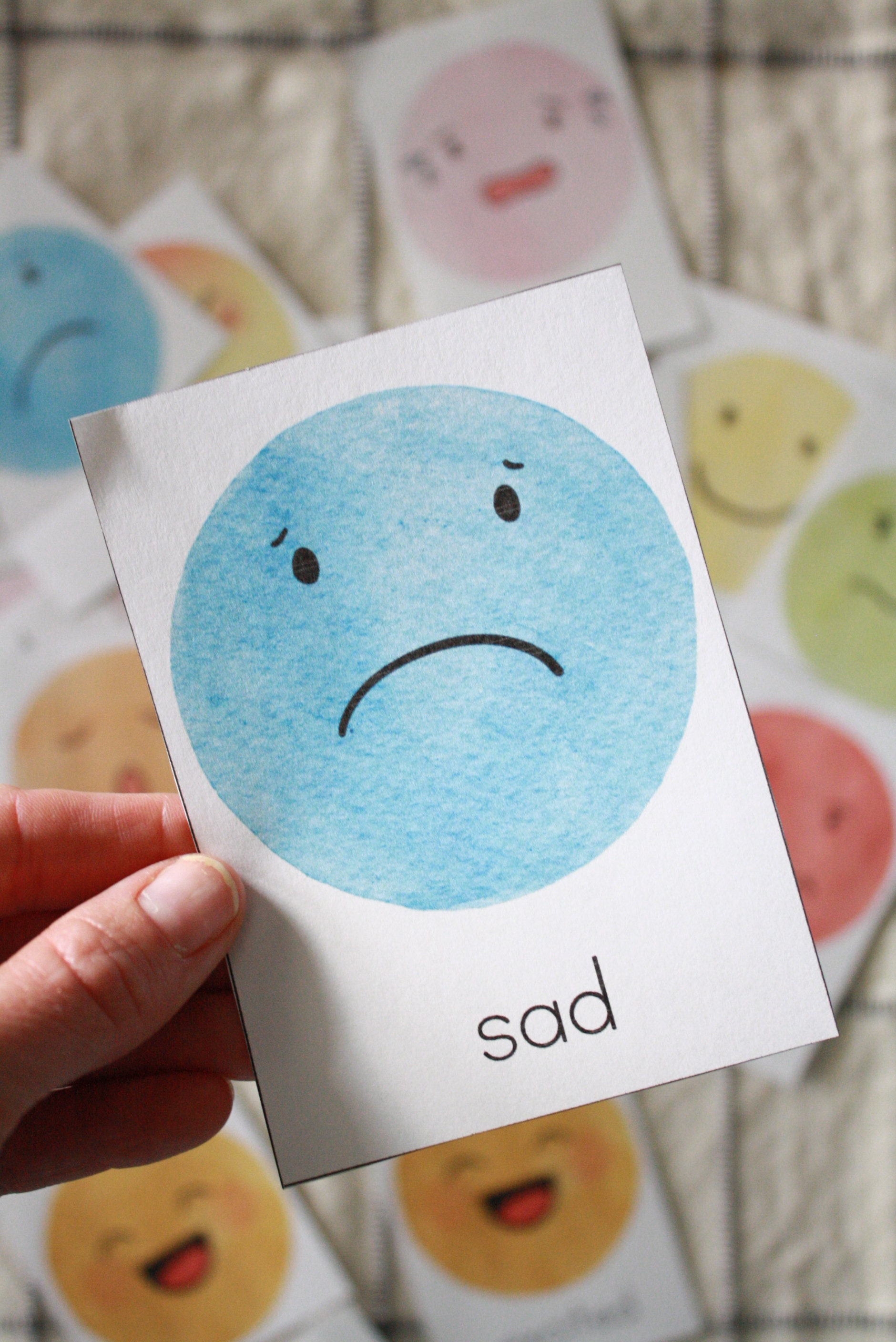 Emotions 3-part Cards - Etsy