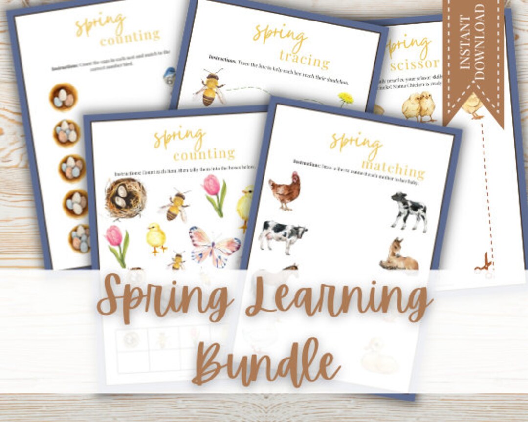 Spring Activity Bundle, Spring Worksheets, Learning Activities ...