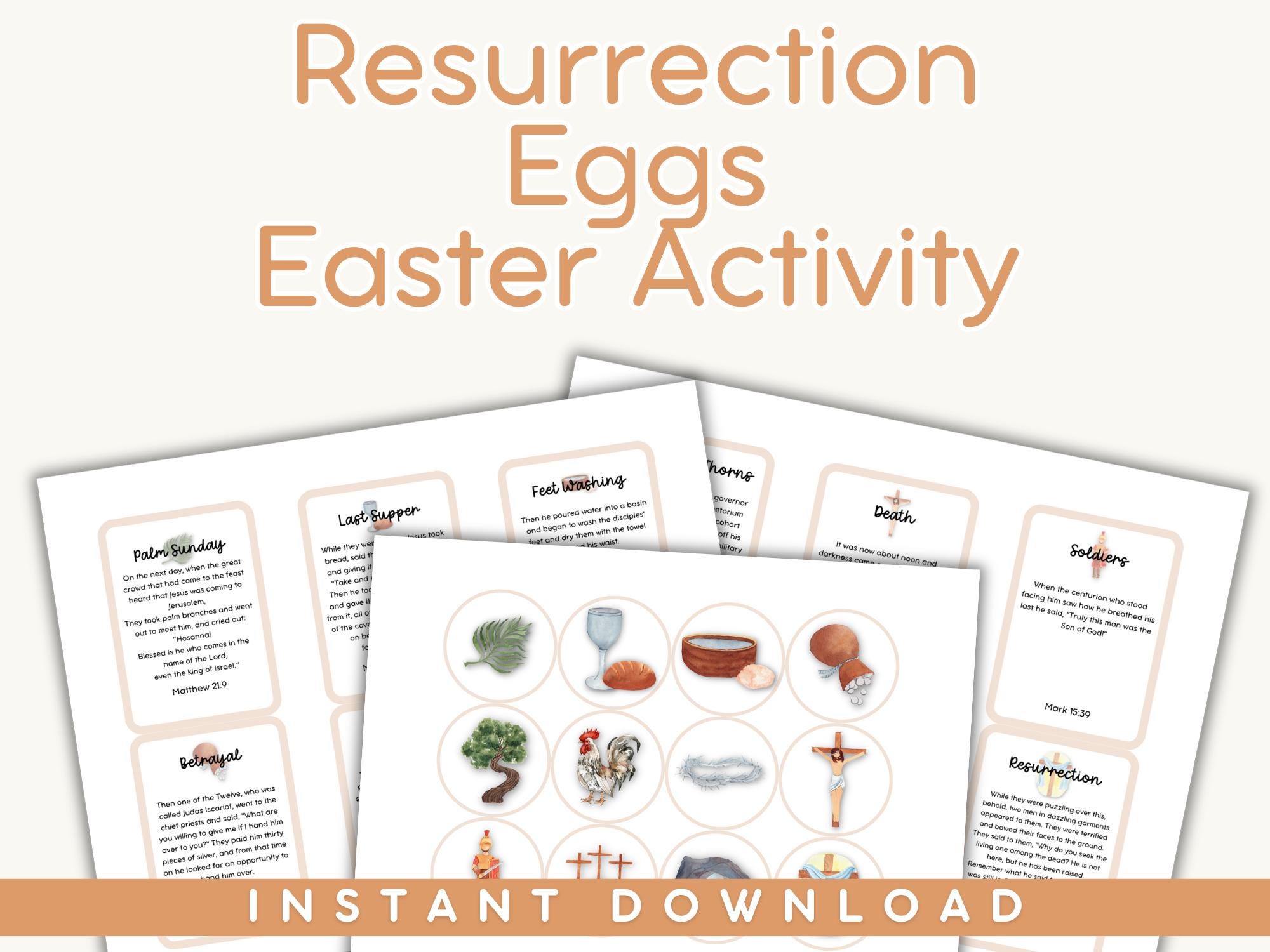 Resurrection Eggs Printable | Easter Bible Activity for Kids | Family ...