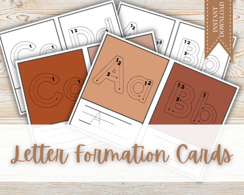 Letter Formation Cards - Etsy
