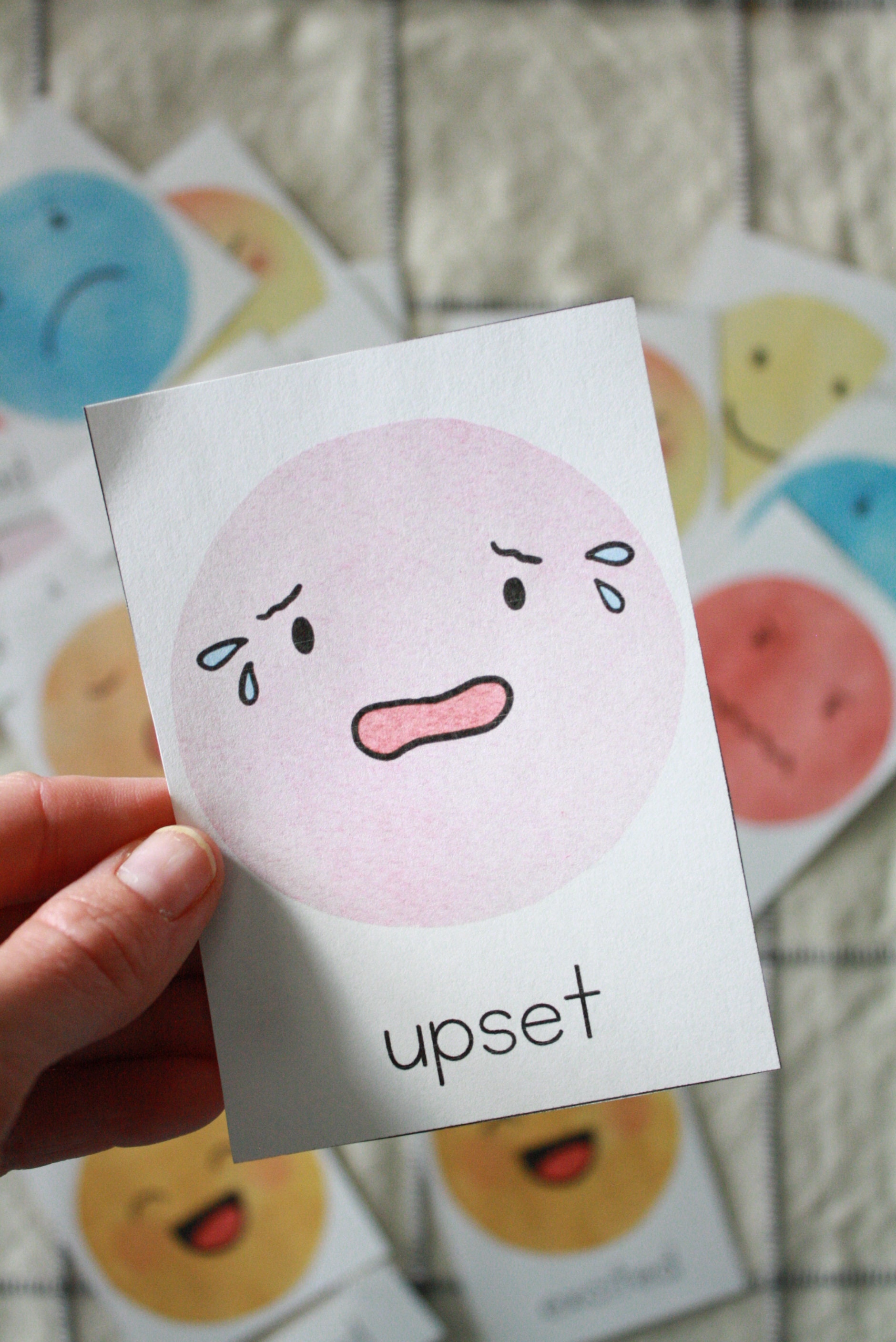 Emotions 3-part Cards - Etsy