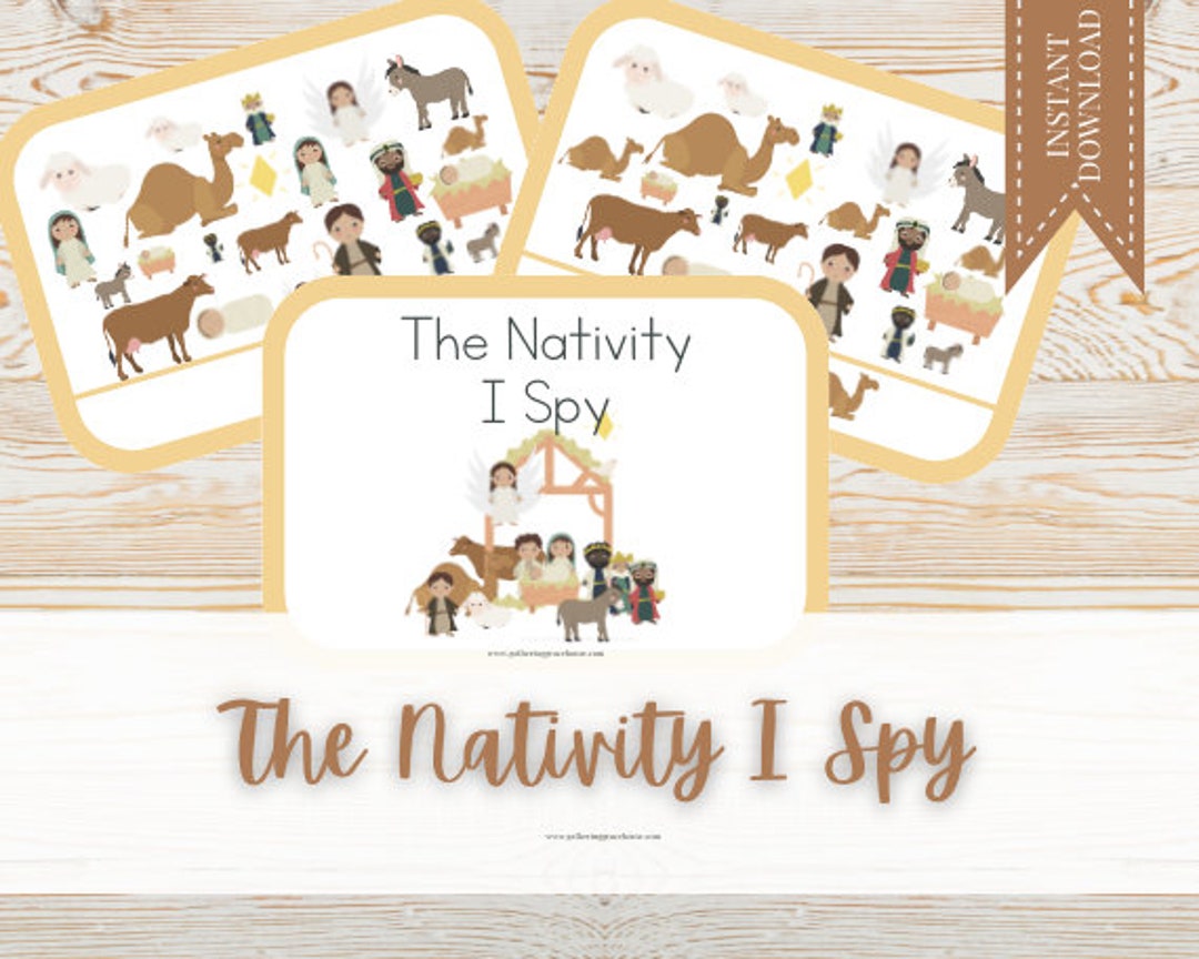Nativity Busy Book, Mini Activity Book, Christmas, Preschool, I Spy - Etsy