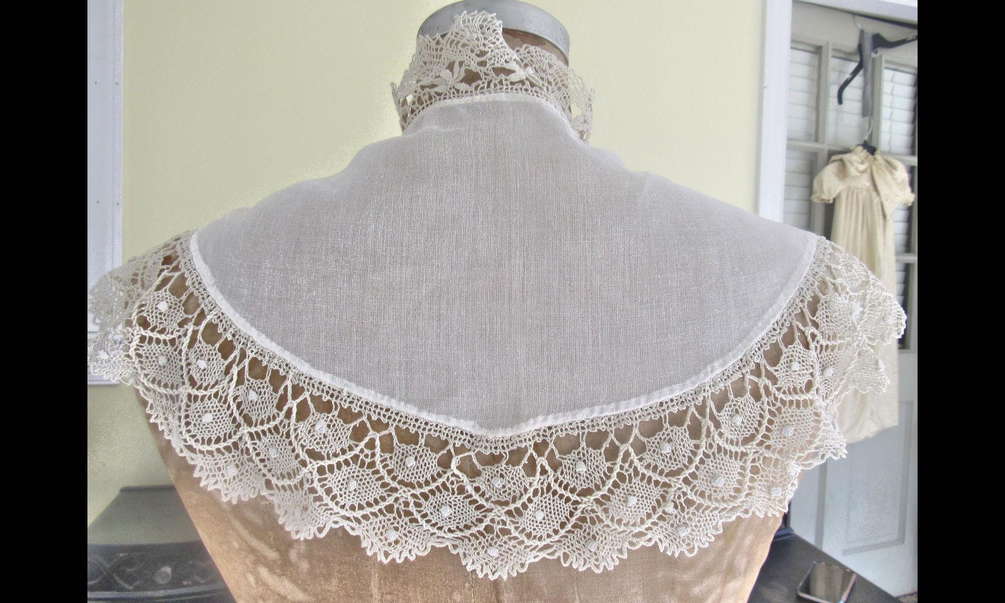 Rare - Antique Vintage Victorian 1800's Fichu Scarf Collar - Etsy