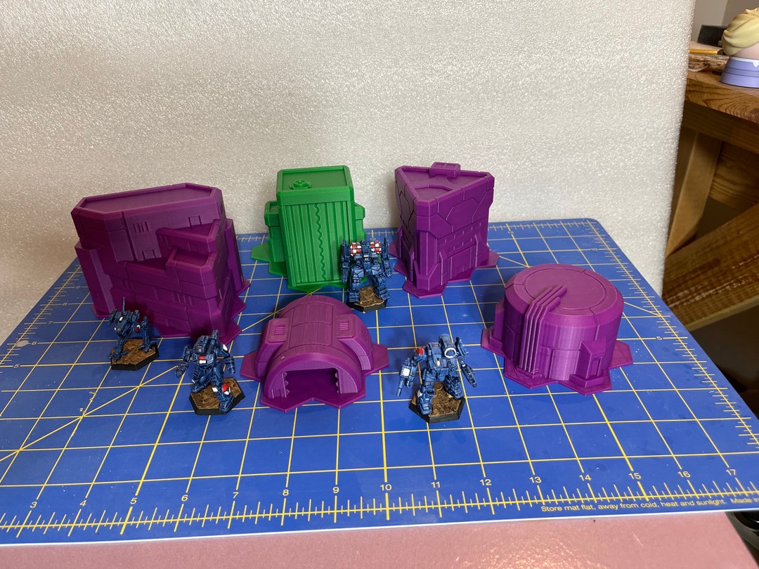 Omega Tech 3D Printed Buildings Battletech Polyversal - Etsy