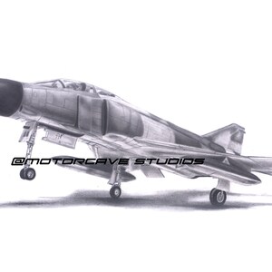 US Air Force F-4 Phantom Aviation Art - Etsy