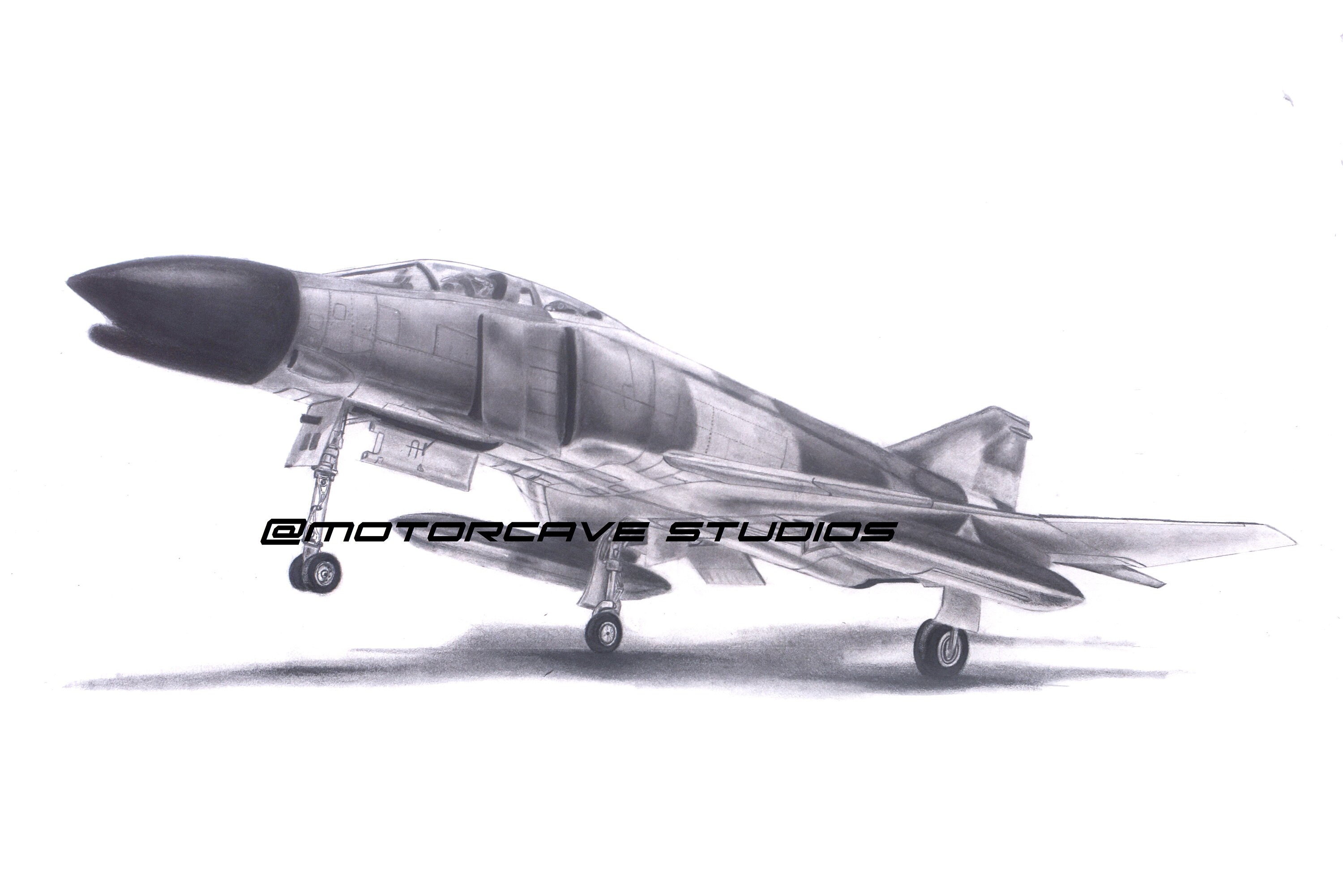US Air Force F-4 Phantom Aviation Art - Etsy