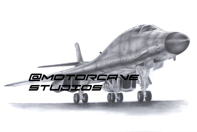 US Air Force B-1 Lancer Bomber Aviation Art - Etsy